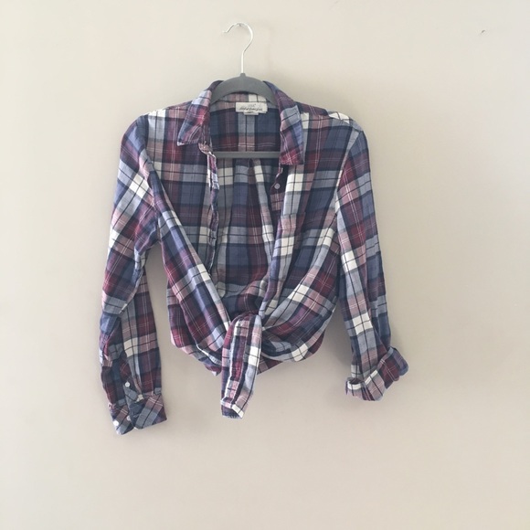 Tops | Boyfriend Style Plaid Size 1 | Poshmark